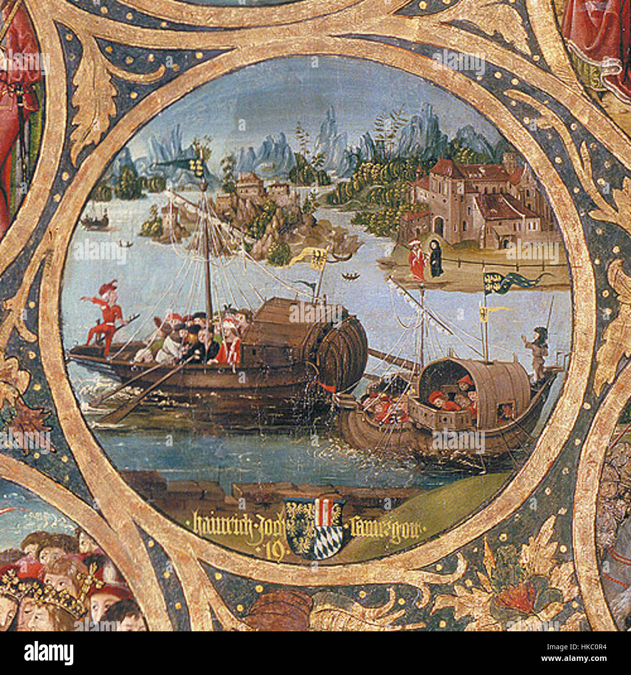 The portrait of Herzog Heinrich II. Babenberg is a historical ...