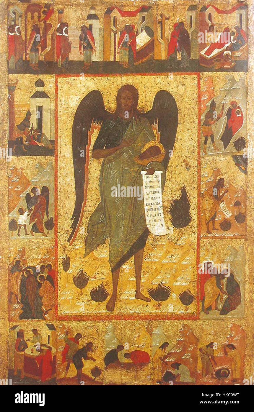 This 16th-century icon of John the Baptist, originating from Yaroslavl ...