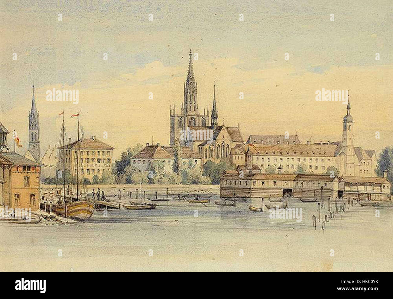 Max Bach's work from Konstanz captures the essence of the city ...