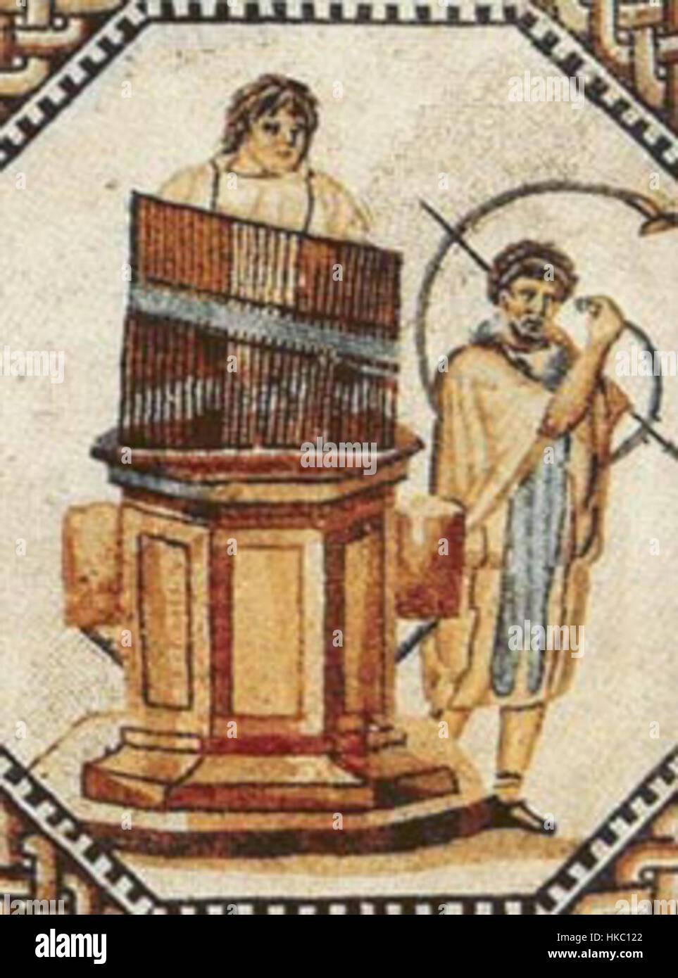 The Hydraulis, a precursor to the modern organ, is an ancient Greek ...