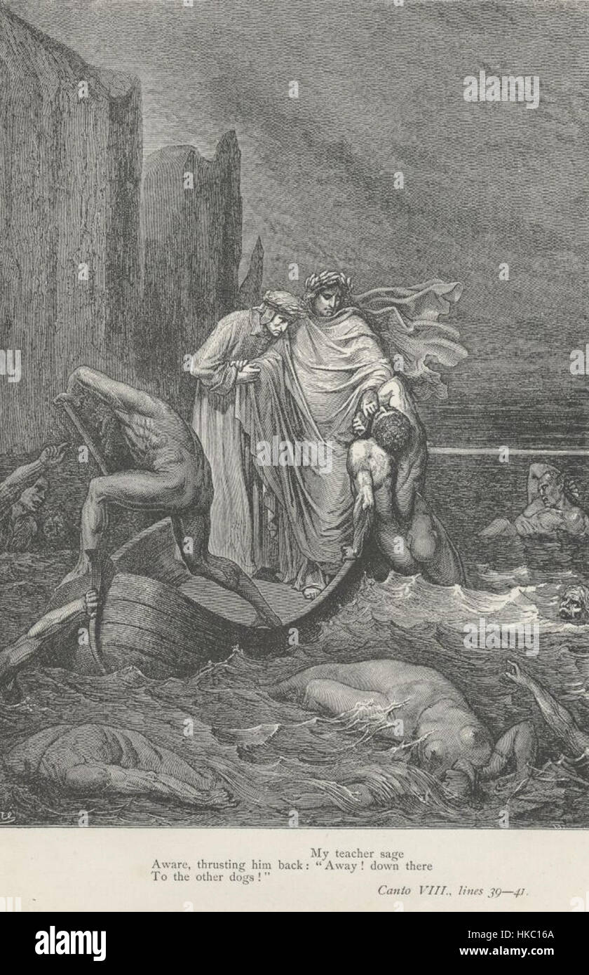 The artwork based on lines 39-41 of Canto 8 from Danteâ€™s 'Inferno ...