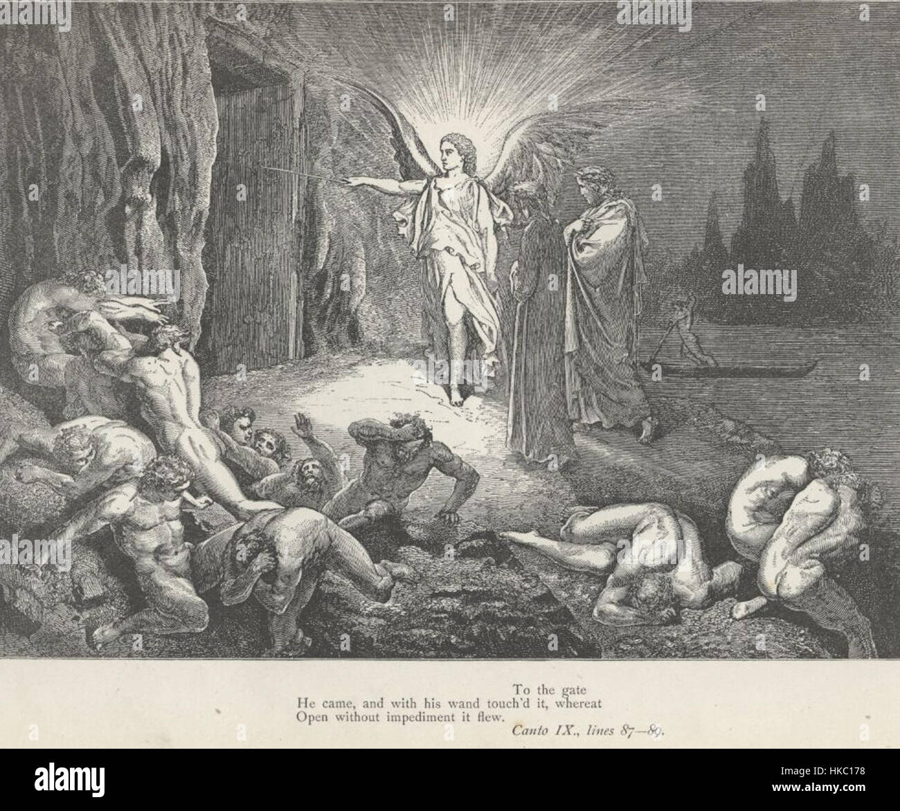 Inferno Canto 9 verses 87 89 Stock Photo - Alamy