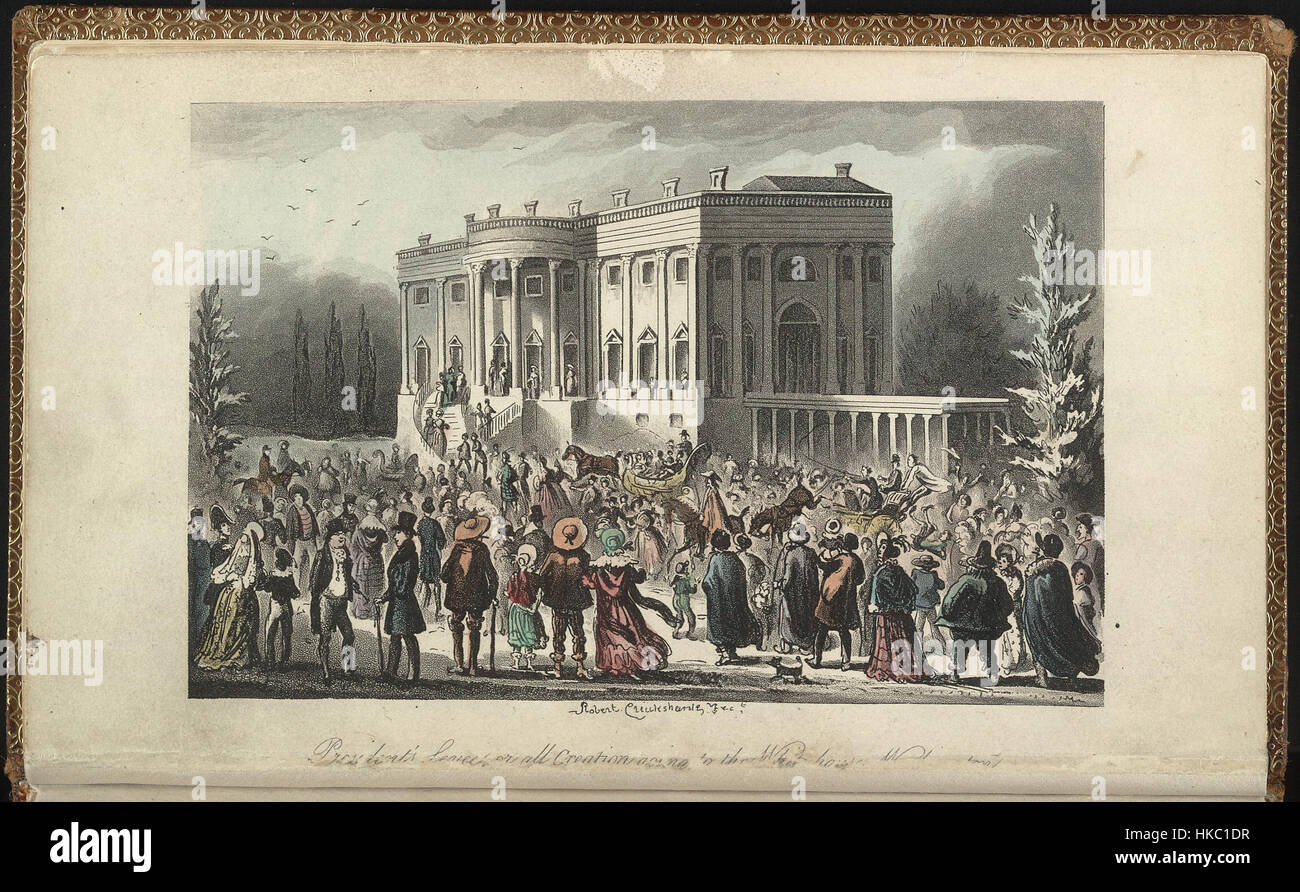 The painting depicts the inauguration of Andrew Jackson as the 7th President of the United ...