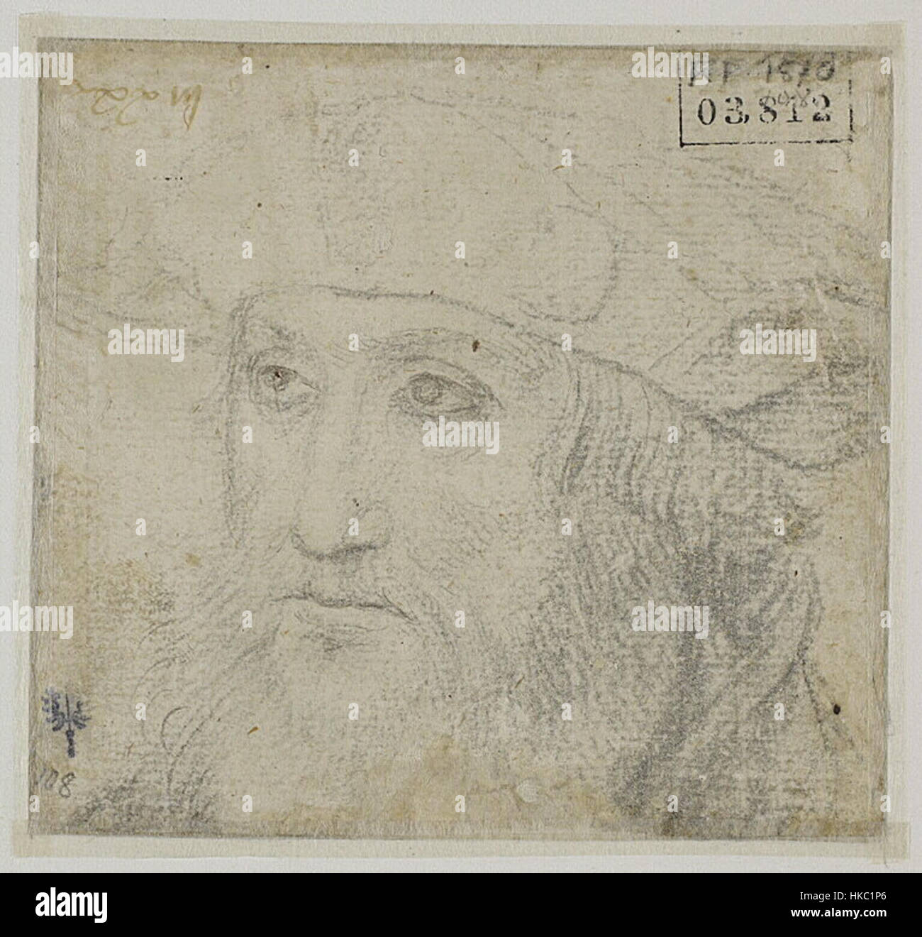 A drawing by Gerard David, possibly the Master of the Brandon Portrait ...