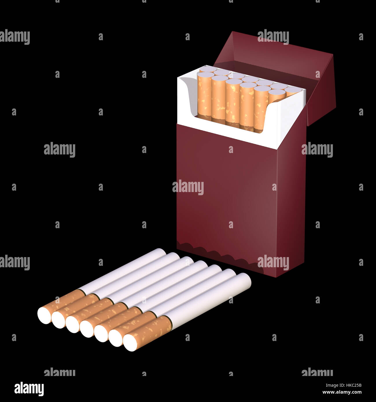 Open and closed pack cigarette hi-res stock photography and images - Alamy
