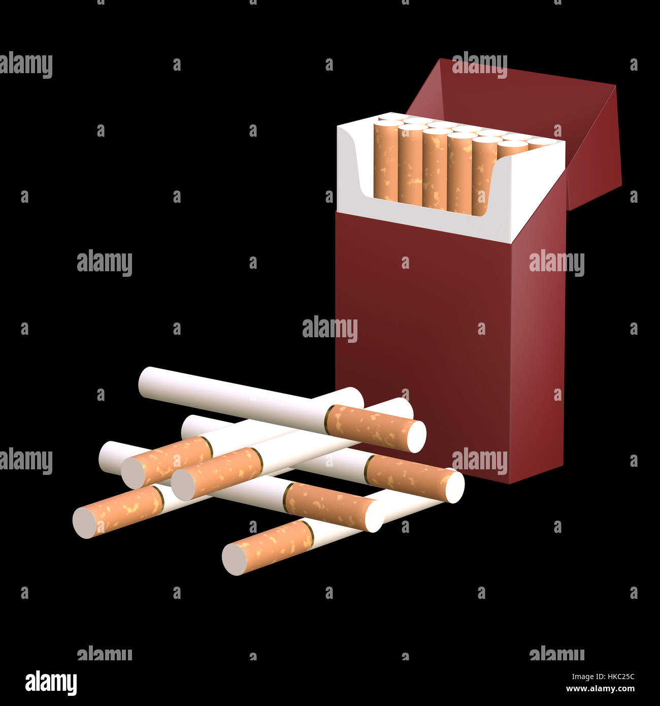 Open and closed pack cigarette hi-res stock photography and images - Alamy