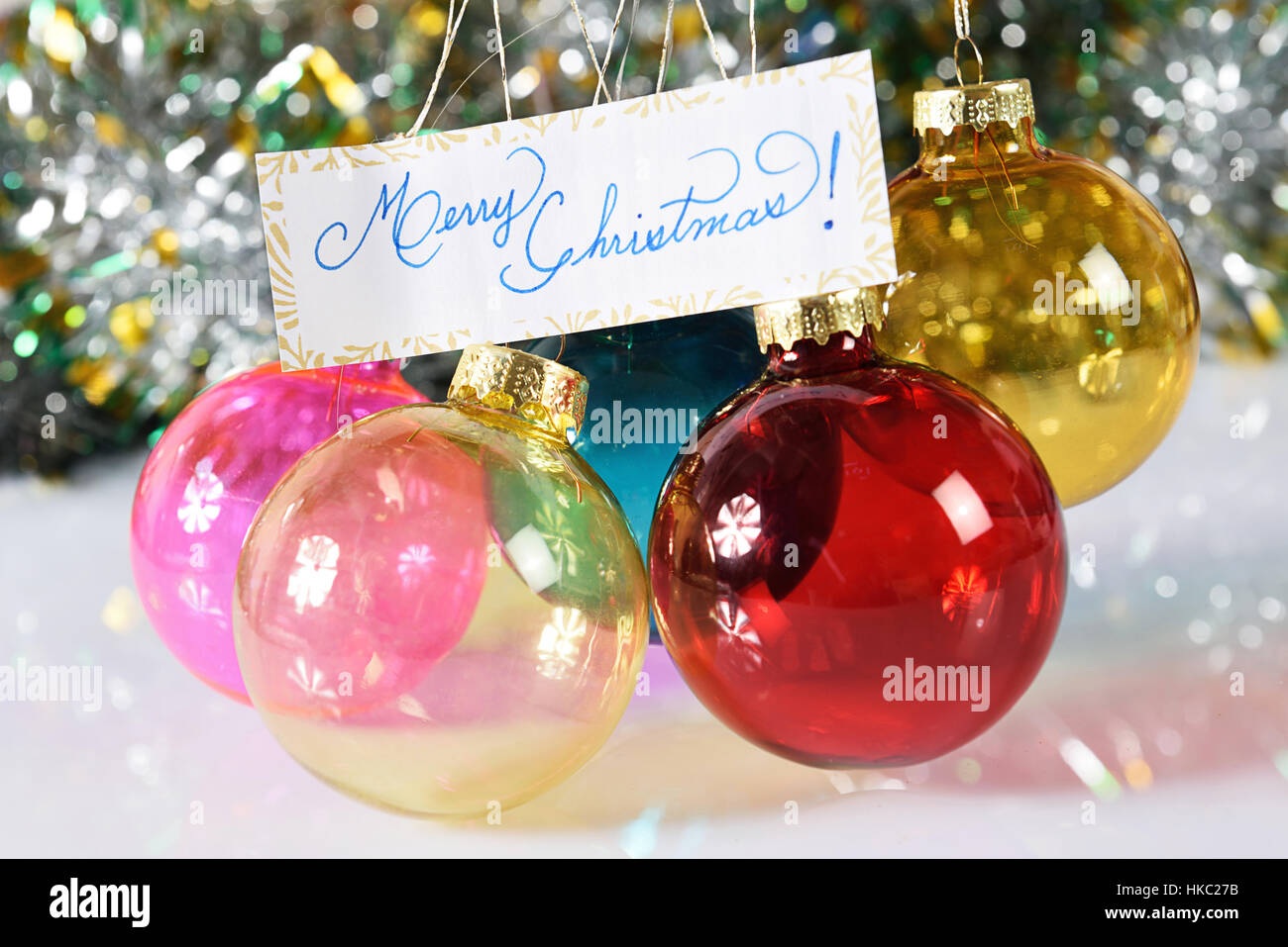 Decoration for merry christmas and happy new year Stock Photo - Alamy