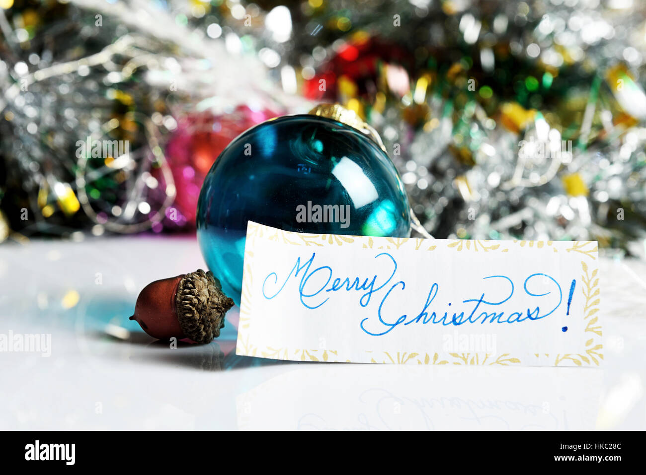 Decoration for merry christmas and happy new year Stock Photo - Alamy