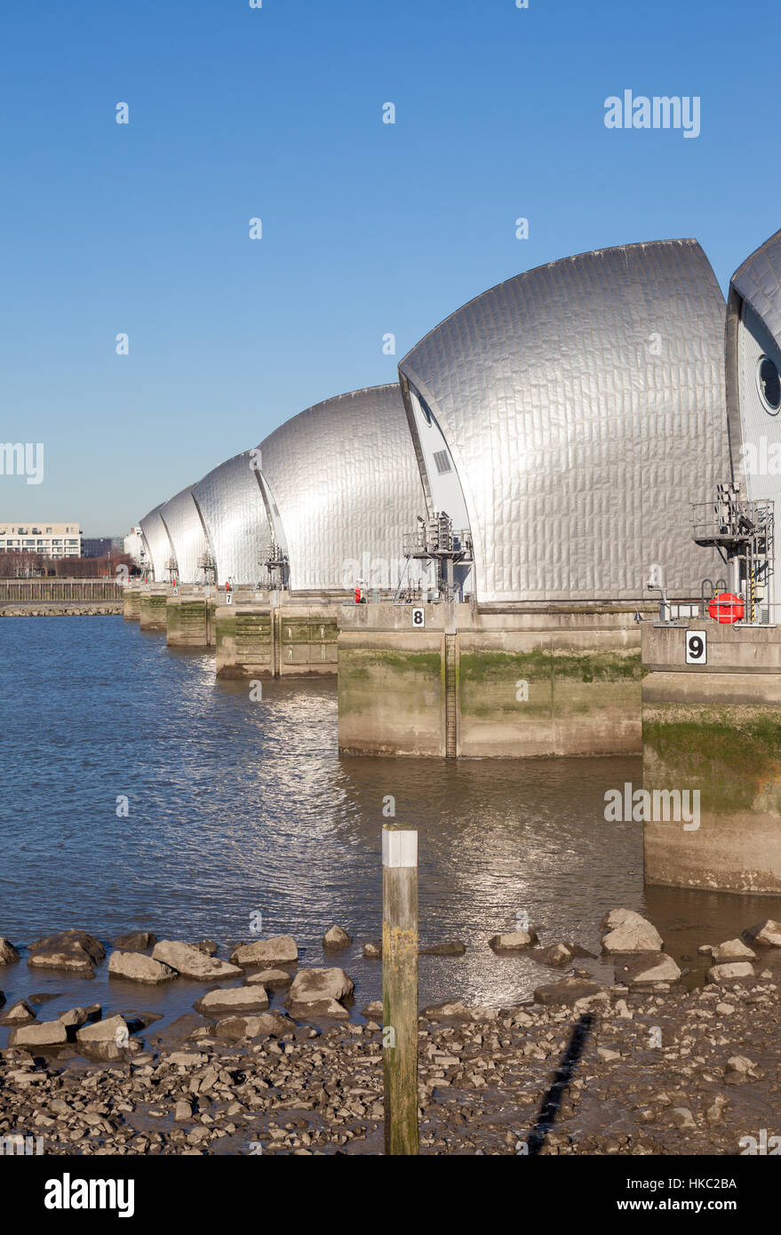 Thames tidal barrier hi-res stock photography and images - Alamy