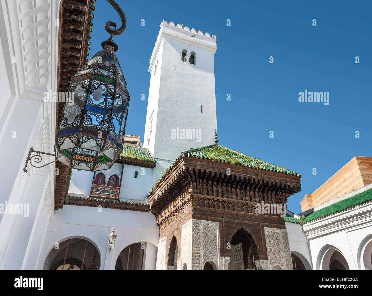 Al-Qarawiyyin Mosque and university in Fes Morocco Stock Photo - Alamy
