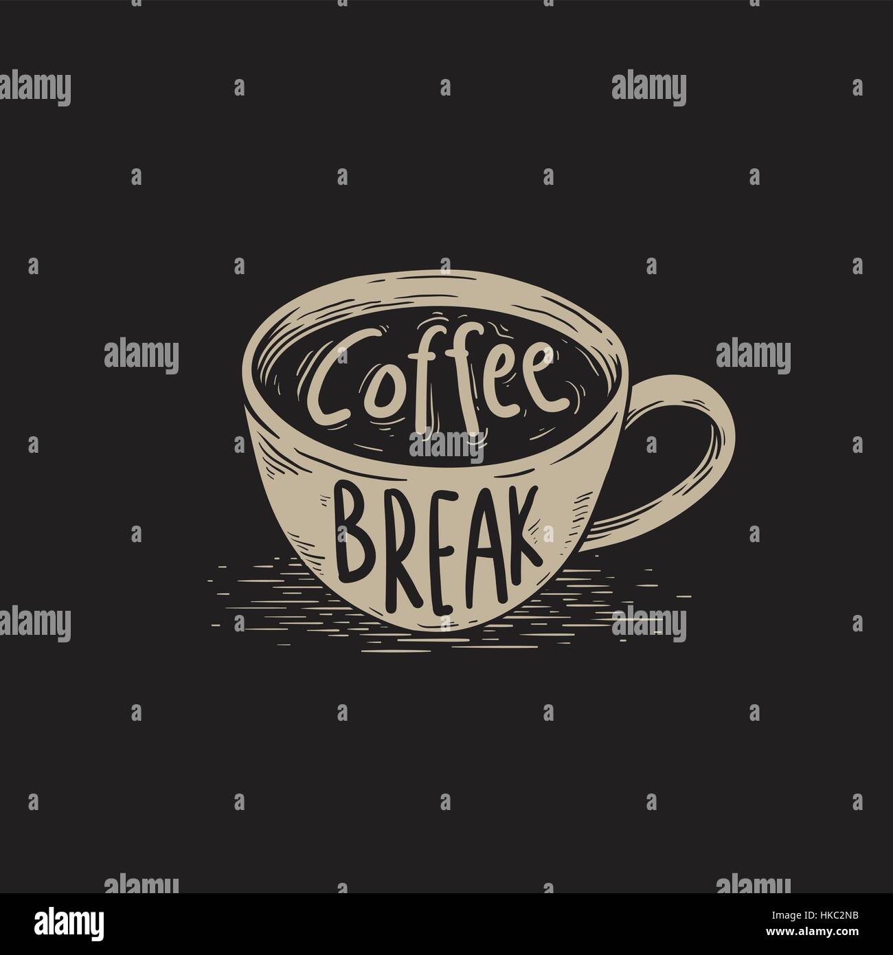 Coffee Break Cup Beverage Menu Concept Stock Vector Image & Art - Alamy