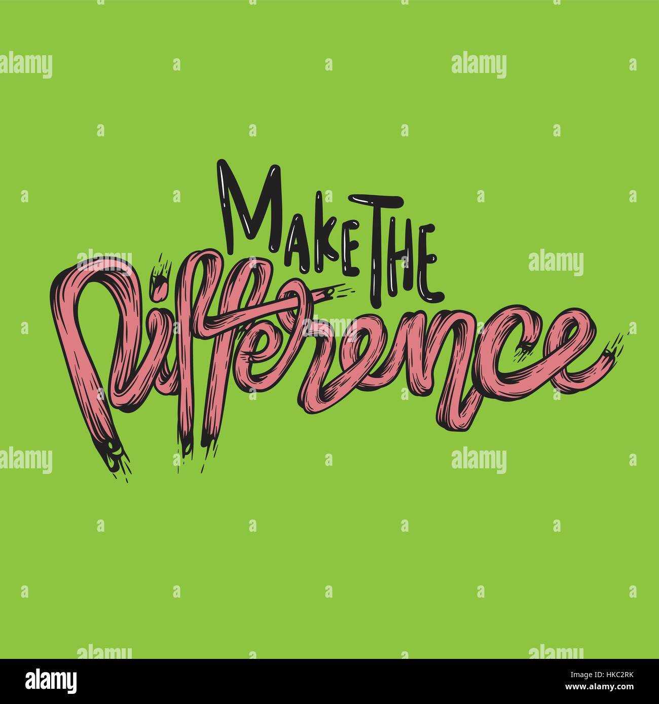 Make The Difference Ambition Breakthough Concept Stock Vector Image ...