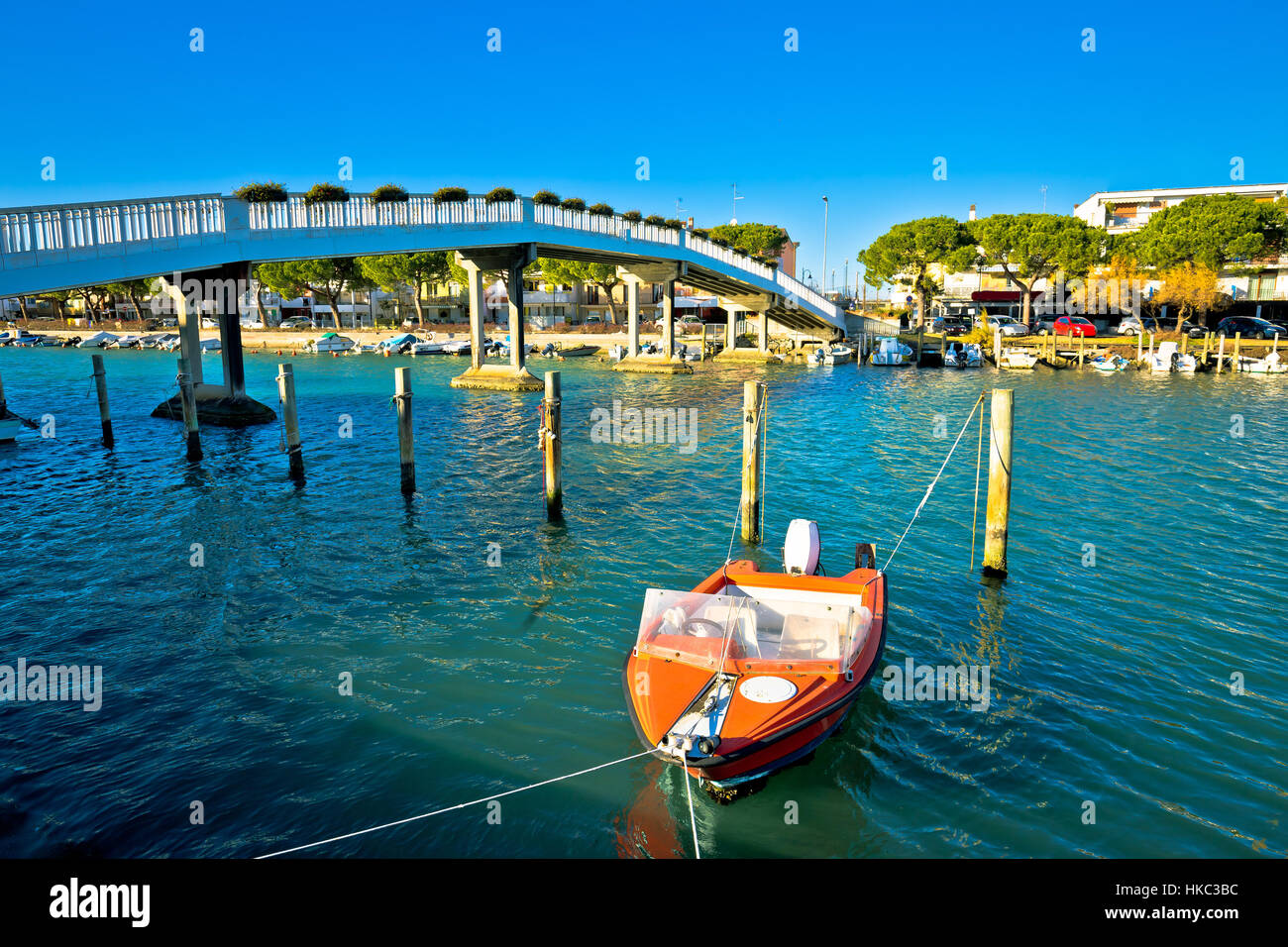 Town of Grado channel and bridge view, Friuli-Venezia Giulia region of ...