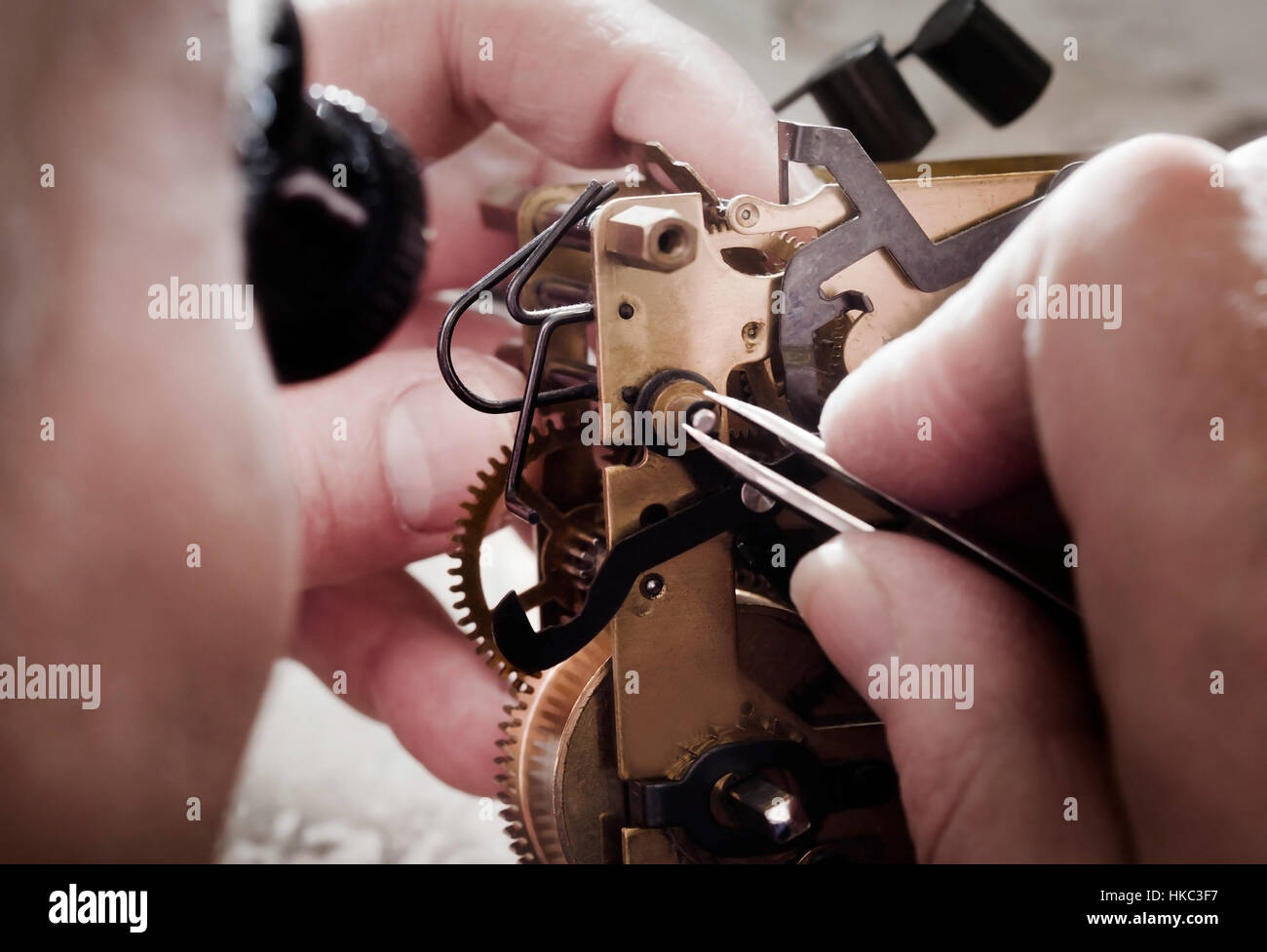 Clock inside broken hi-res stock photography and images - Alamy