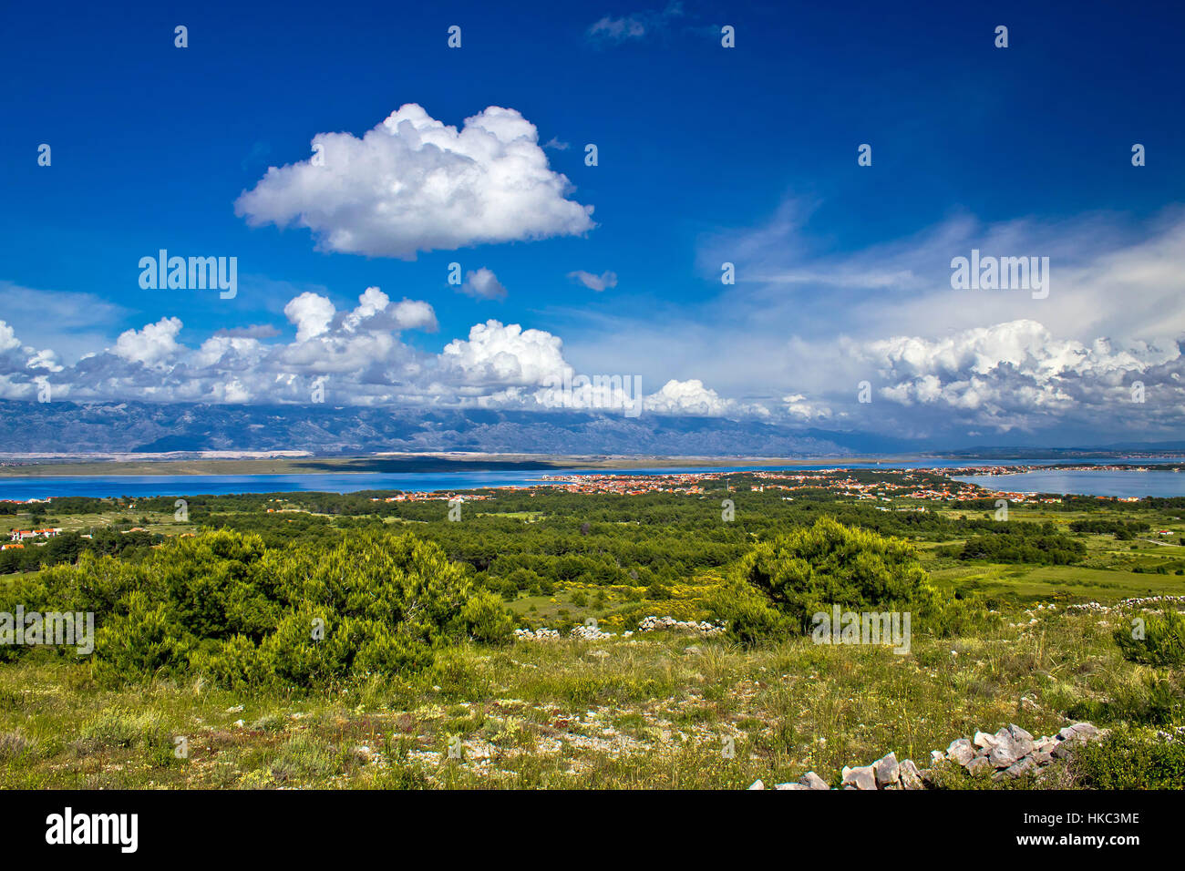 Island of Vir view from the hill, Dalmatia, Croatia Stock Photo - Alamy