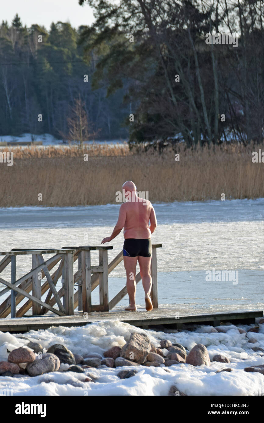 Ice swimmer finland hi-res stock photography and images - Alamy