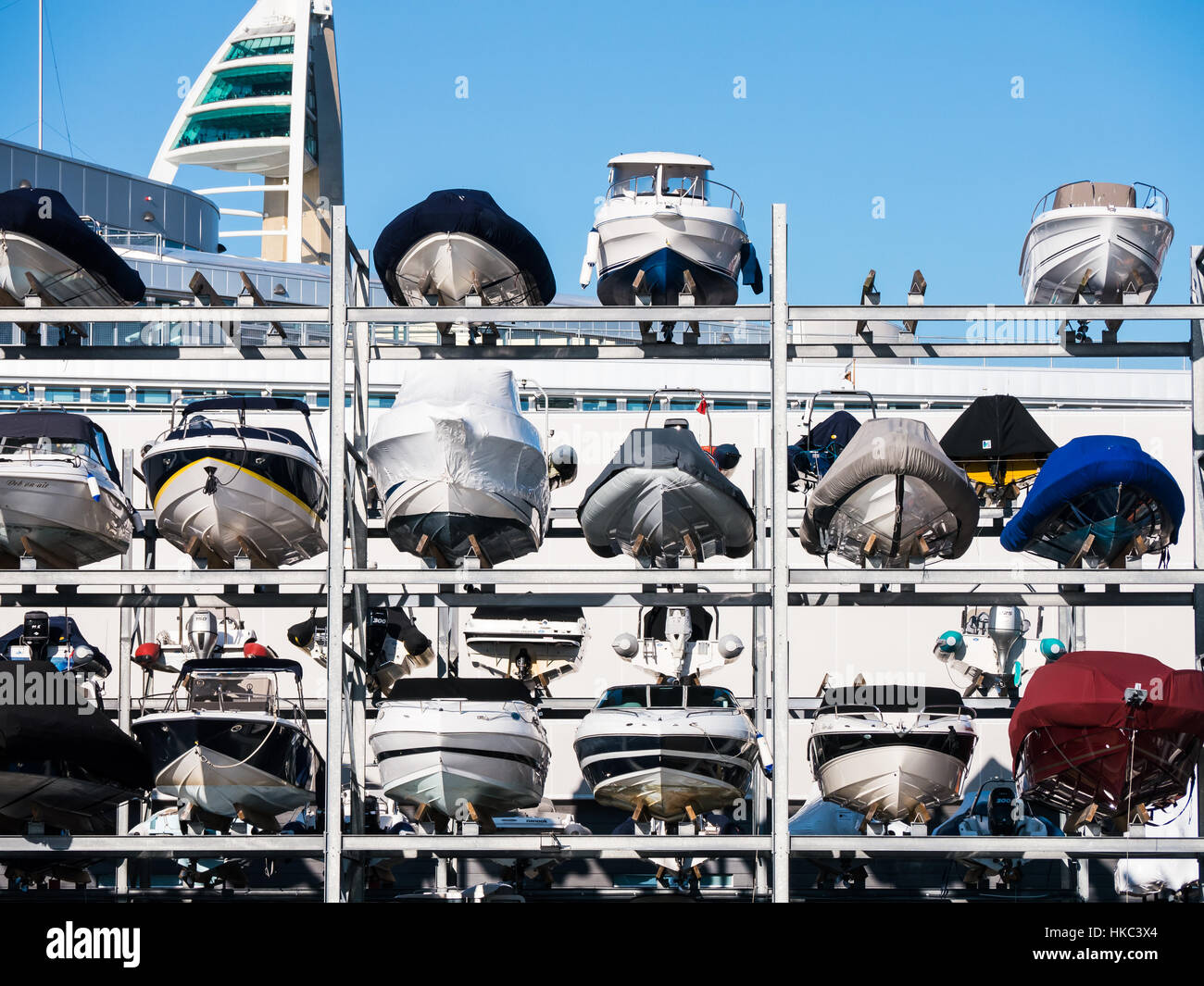 Dry stack boat storage portsmouth hi-res stock photography and images ...