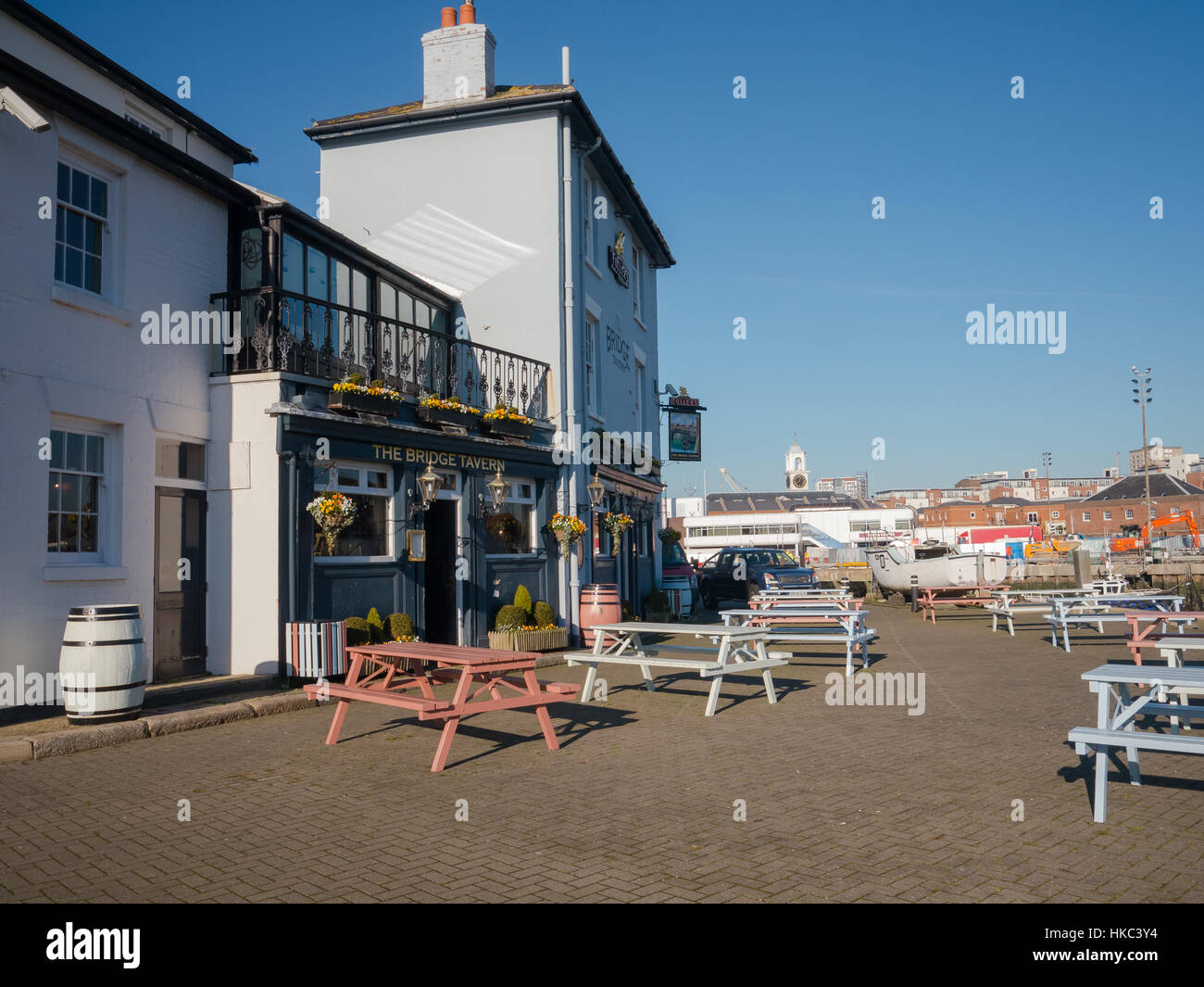 The Bridge tavern in Old Portsmouth, Hampshire, England Stock Photo - Alamy