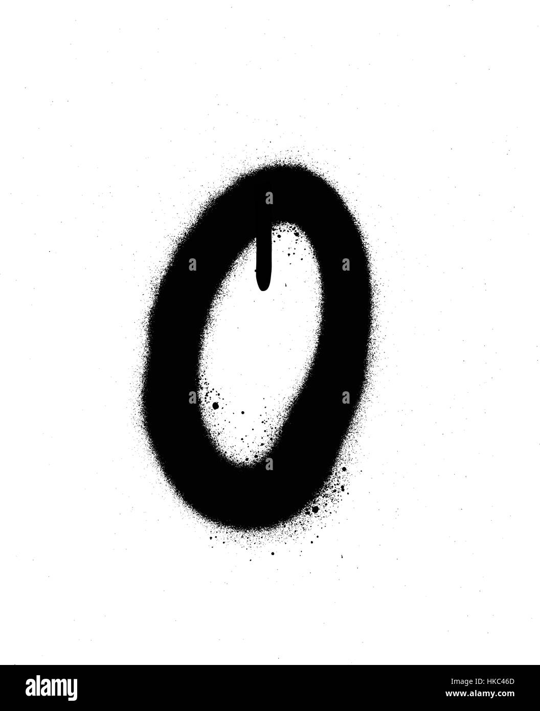 The Number 0 In Graffiti