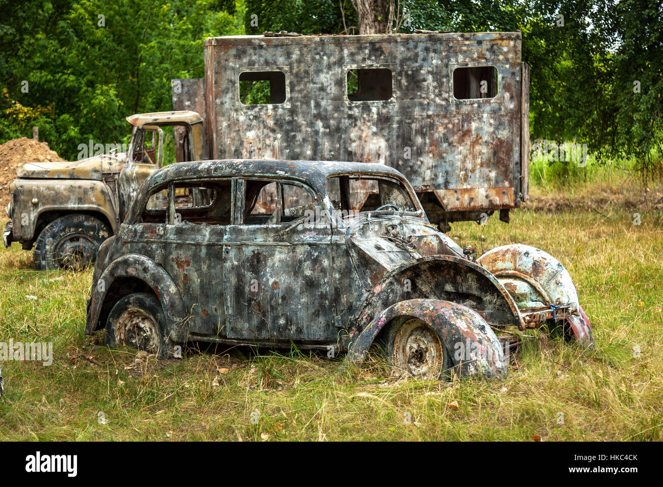 Crashed military vehicle hi-res stock photography and images - Alamy
