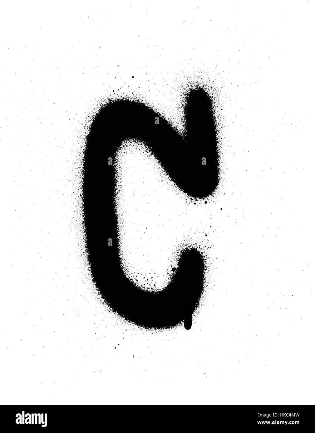 Letter C In Graffiti