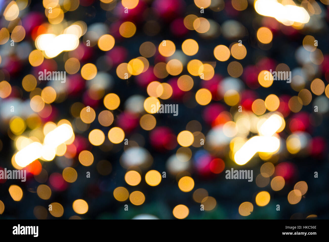 Blurred Christmas lights abstract background Stock Photo - Alamy