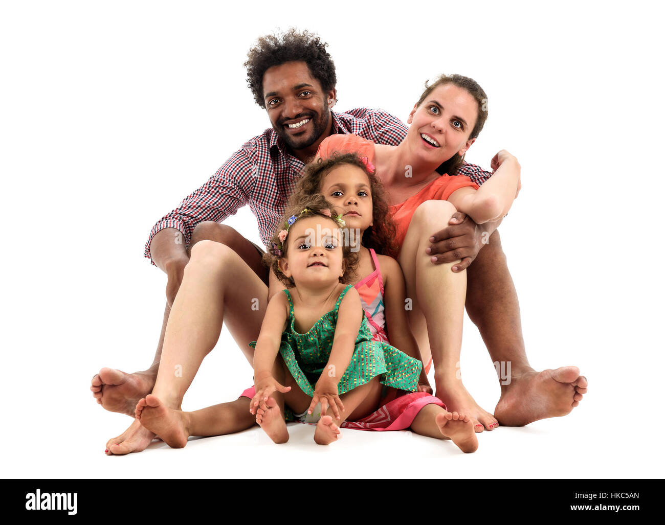 White mother with mixed race adopted child Cut Out Stock Images ...