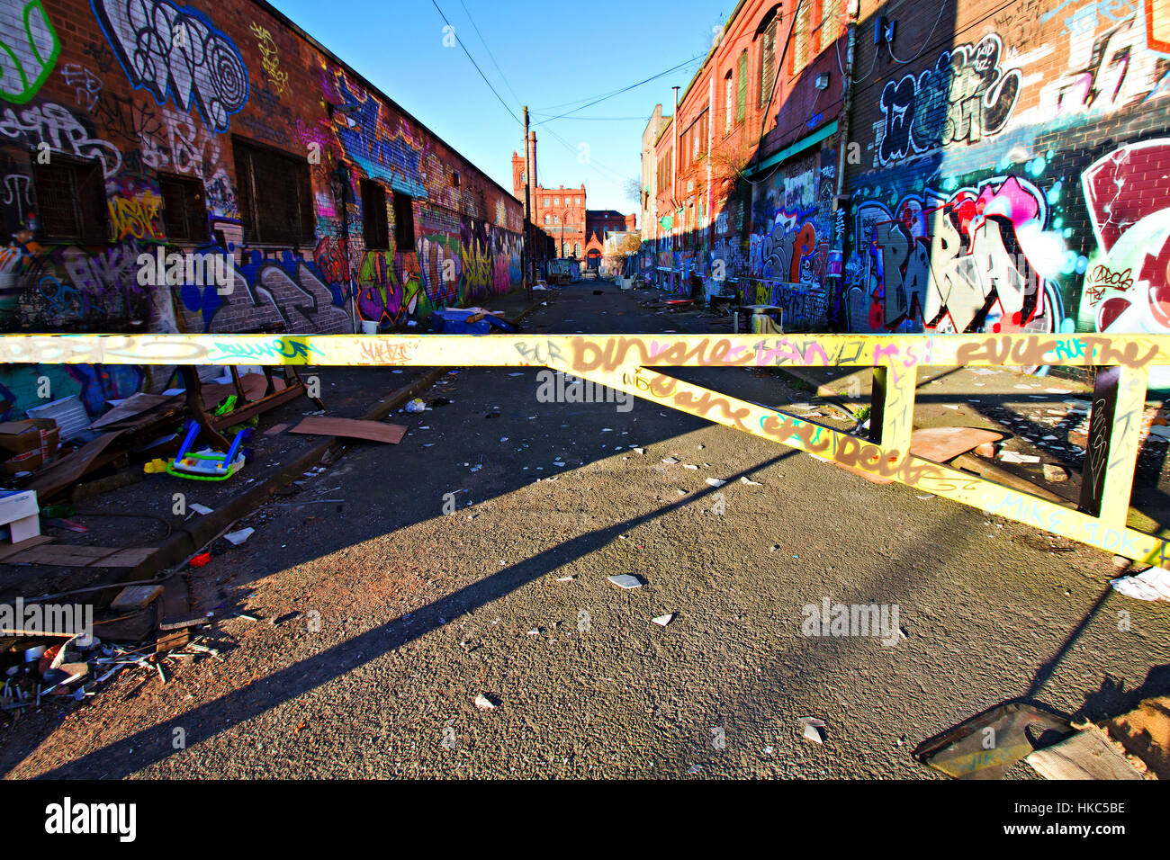 Amazing colorful graffiti in the Baltic Triangle area of Liverpool UK ...