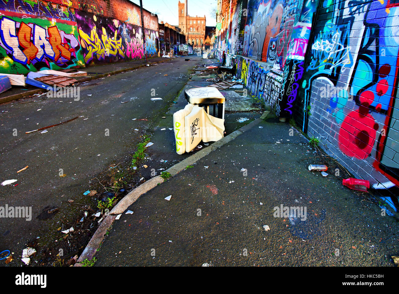 Amazing colorful graffiti in the Baltic Triangle area of Liverpool UK ...