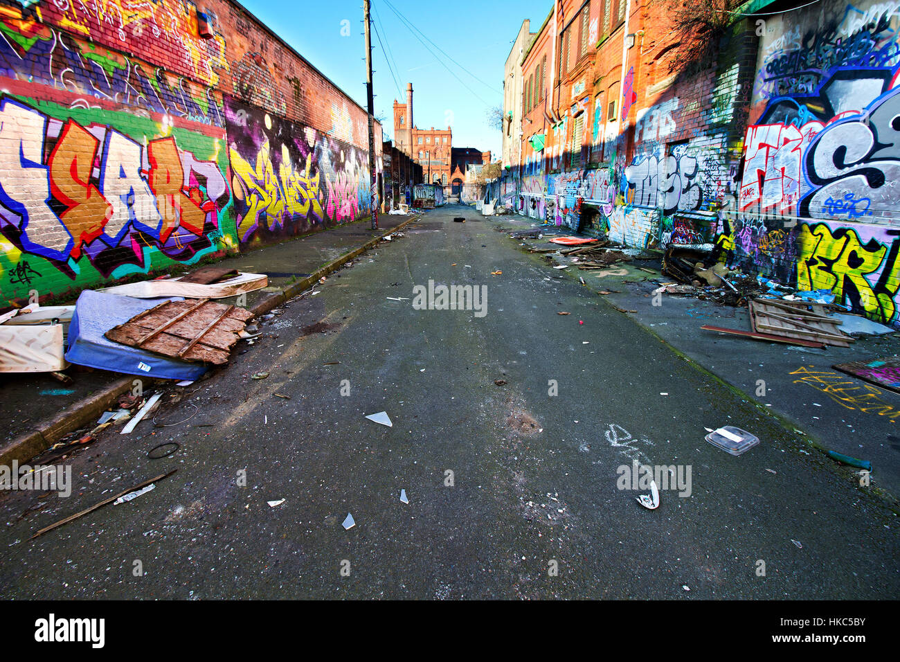 Amazing colorful graffiti in the Baltic Triangle area of Liverpool UK ...