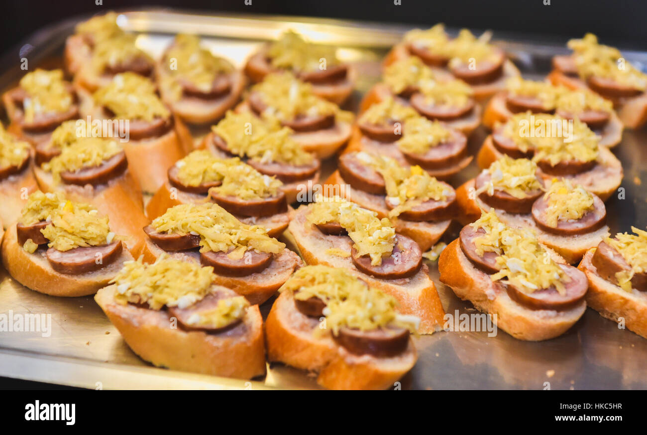 Mini sandwich canape hi-res stock photography and images - Alamy