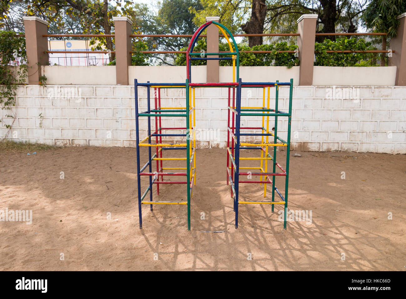 Children play area equipment Stock Photo - Alamy