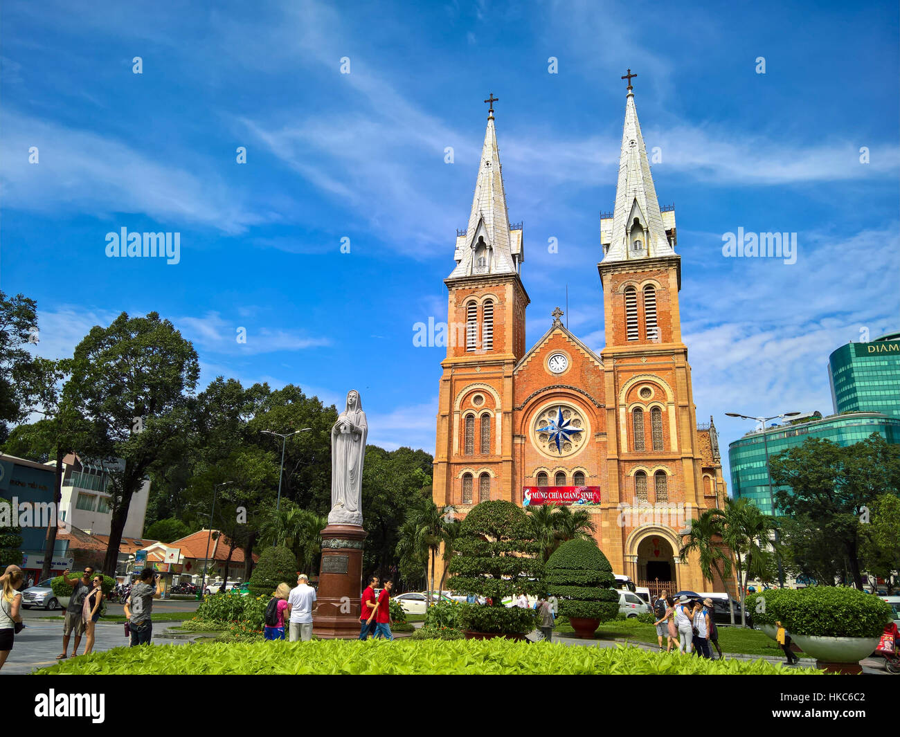 Notre Dame Cathedral (Vietnamese: Nha Tho Duc Ba), build in 1883 in Ho ...