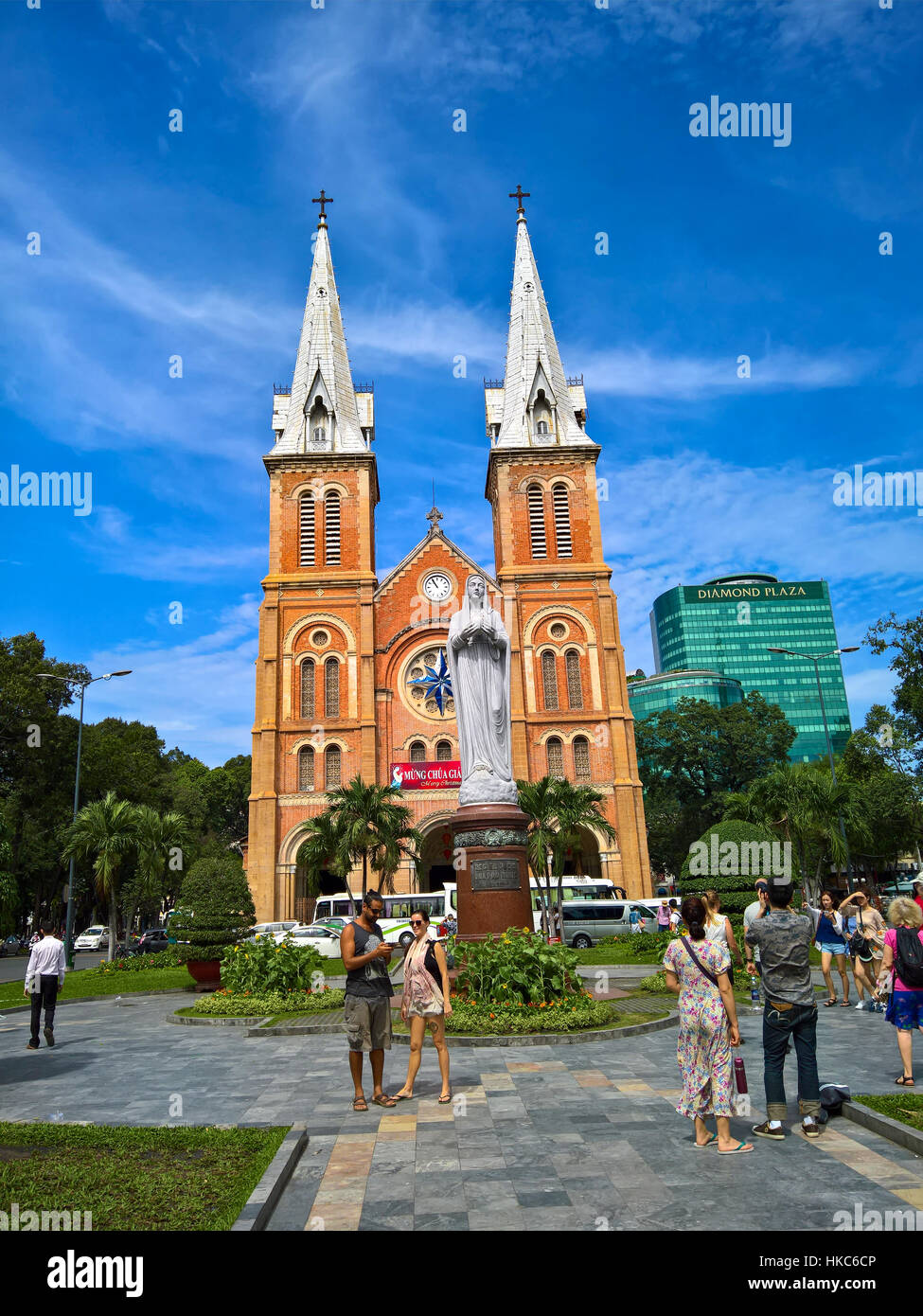 Notre Dame Cathedral (Vietnamese: Nha Tho Duc Ba), build in 1883 in Ho ...