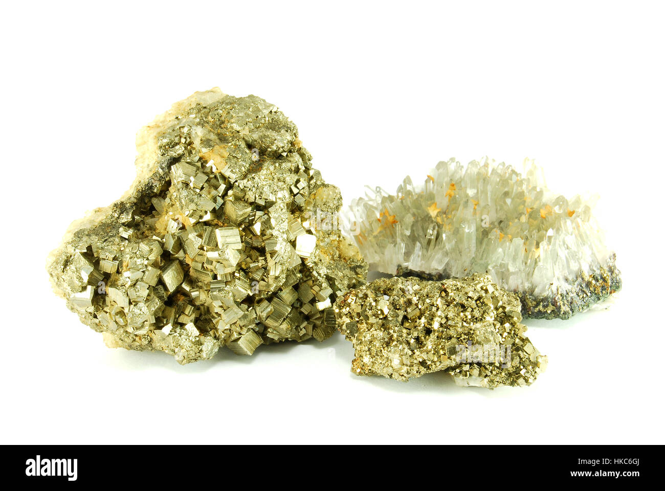 Different minerals and crystals isolated Stock Photo - Alamy