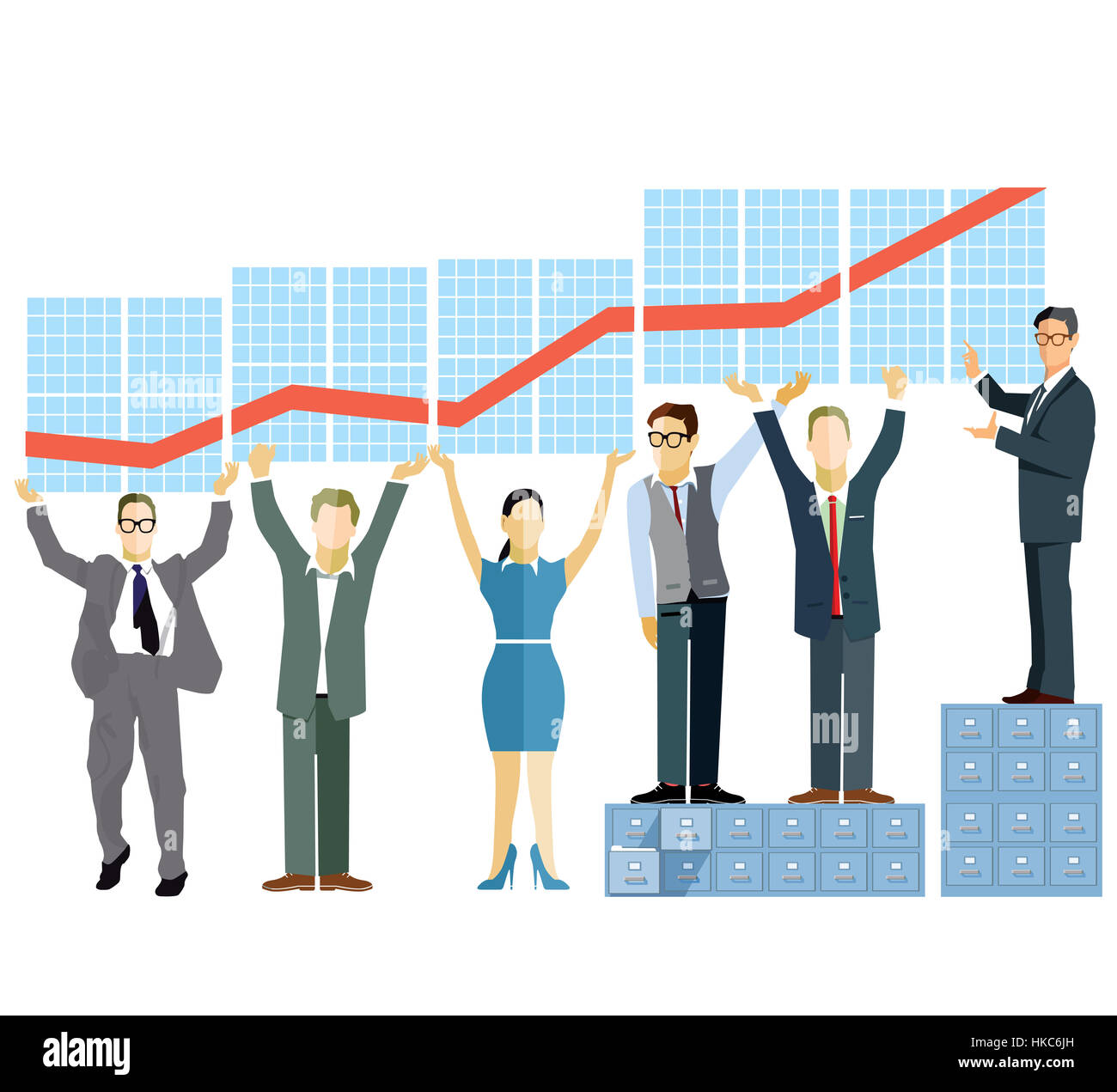 Business performance presentation Stock Photo - Alamy