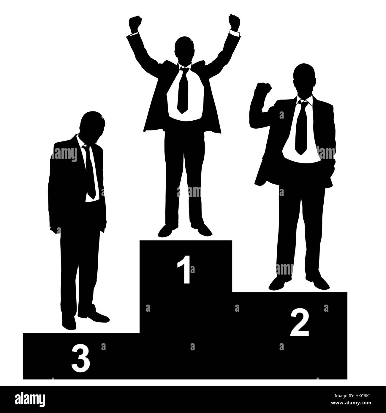 Podium winner silhouette hi-res stock photography and images - Alamy