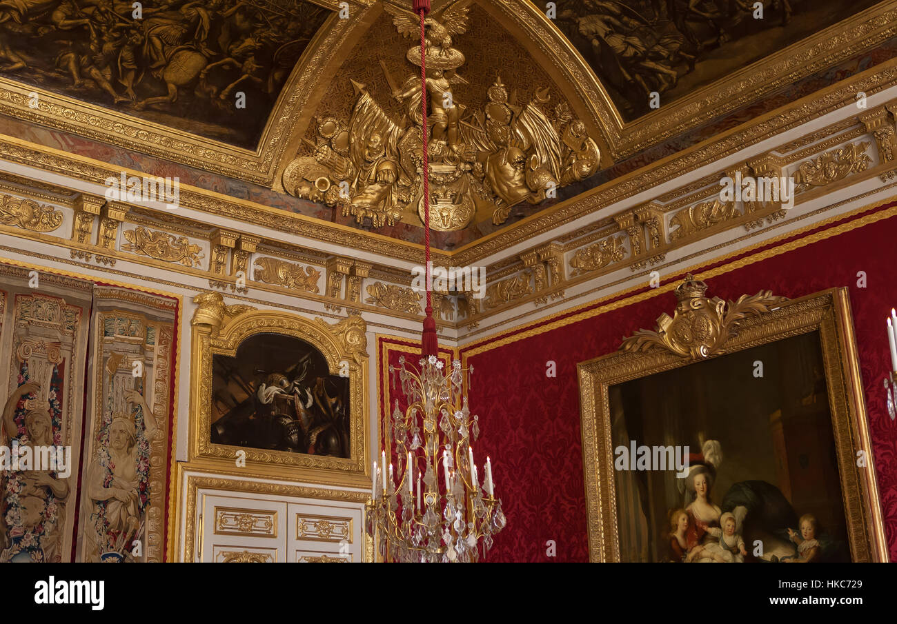 VERSAILLES FRANCE JULY 06 : Interiors, architectural details an ...