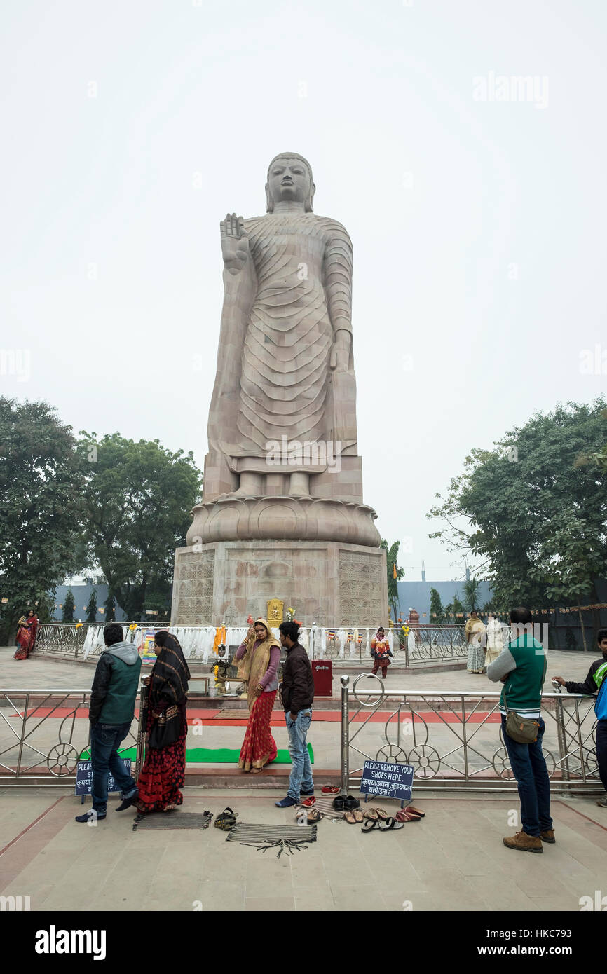 India, Varanasi, Sarnath temple Stock Photo - Alamy