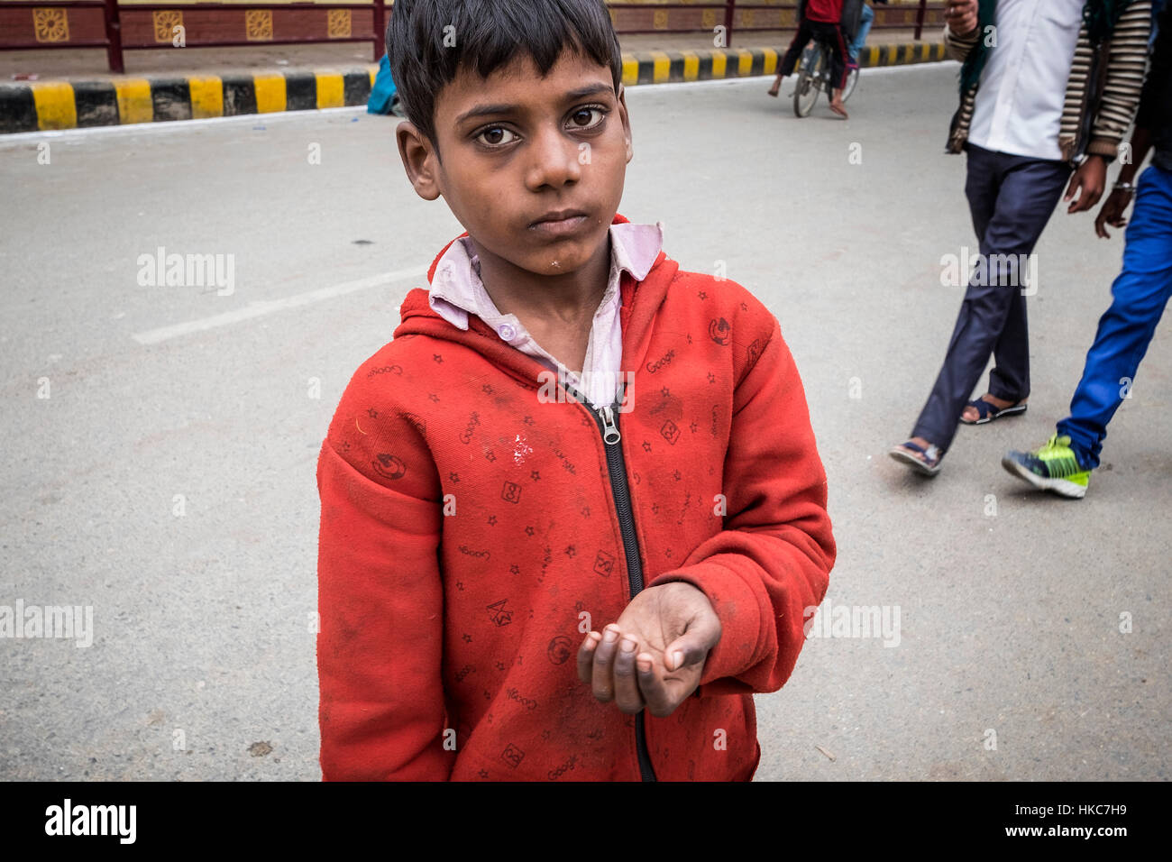 India, Varanasi, Street Boys Stock Photo - Alamy