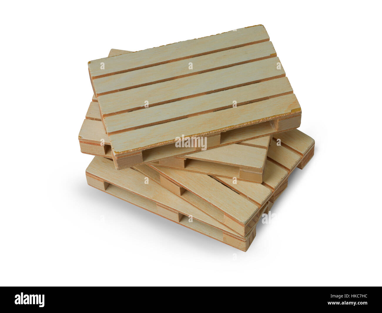 Wooden pallets isolated on white background plus shadow Stock Photo - Alamy