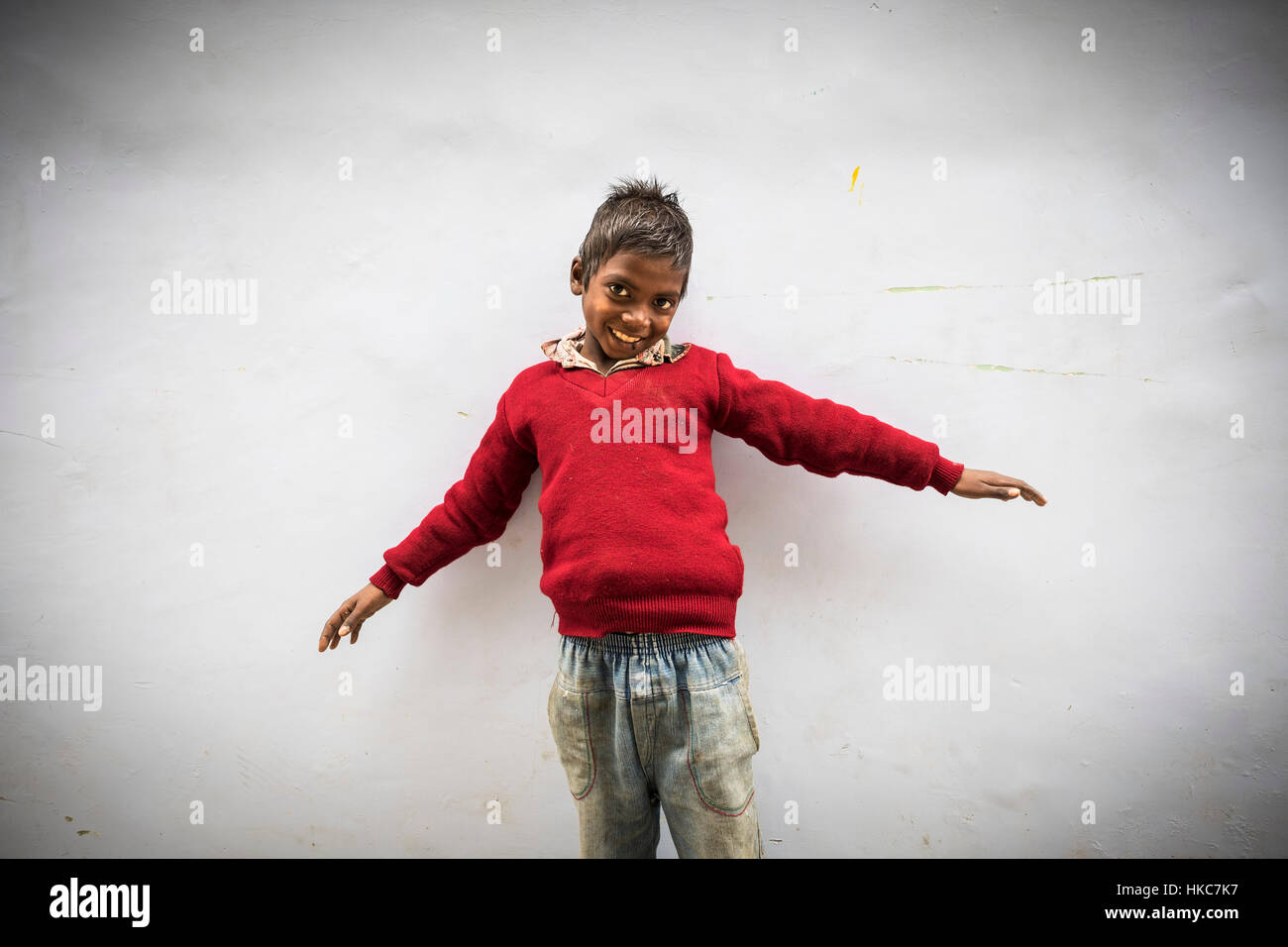 India, Varanasi, Street Boy Stock Photo - Alamy