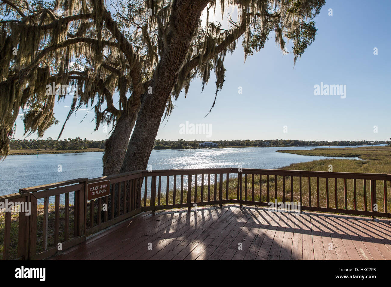 Crystal River seen from the observation platform atop Temple Mound A at ...