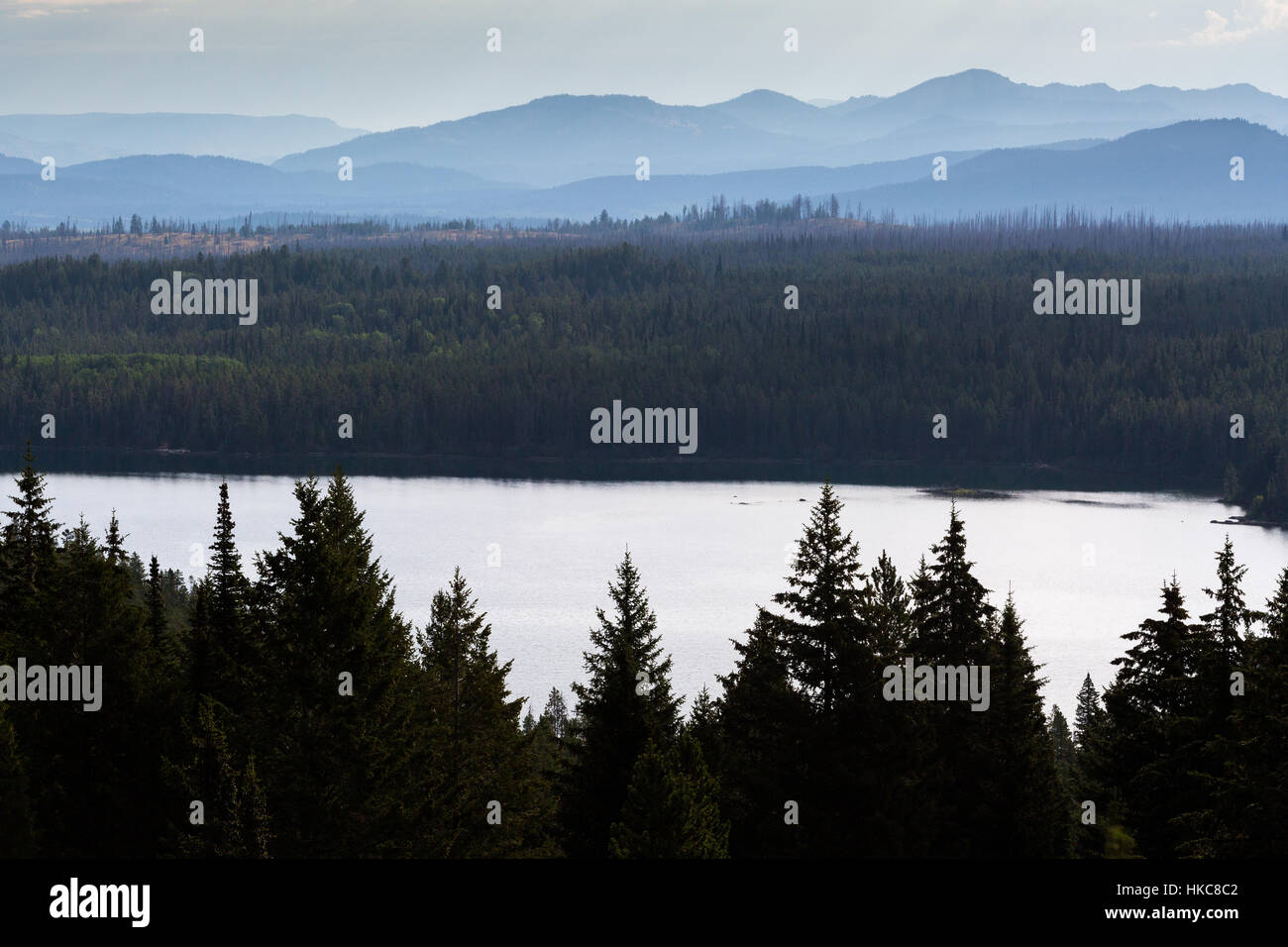 Lake yellowstone and absaroka mountains hi-res stock photography and ...