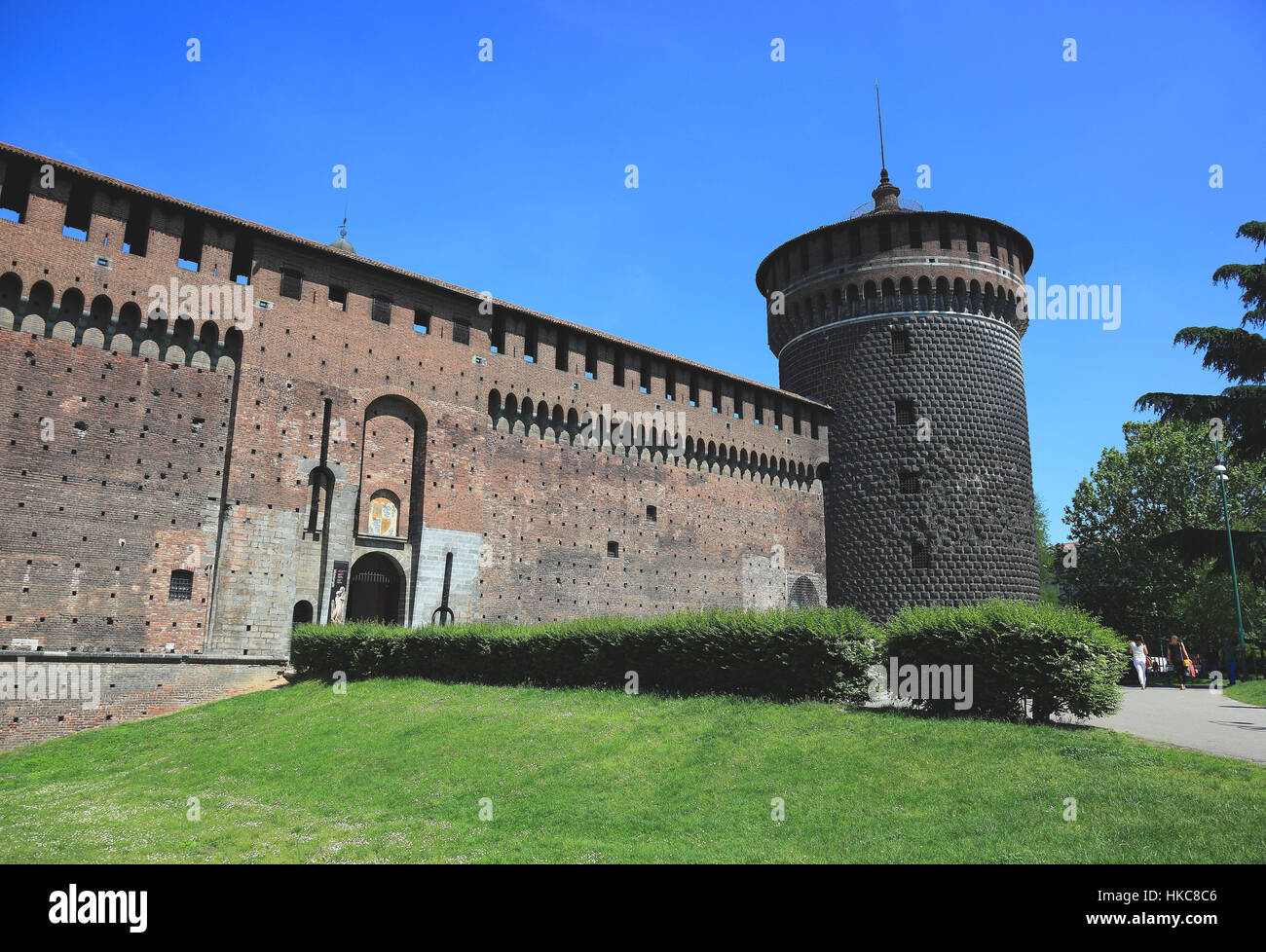 Italy, city of Milan, main gate, part of the castle complex of the ...
