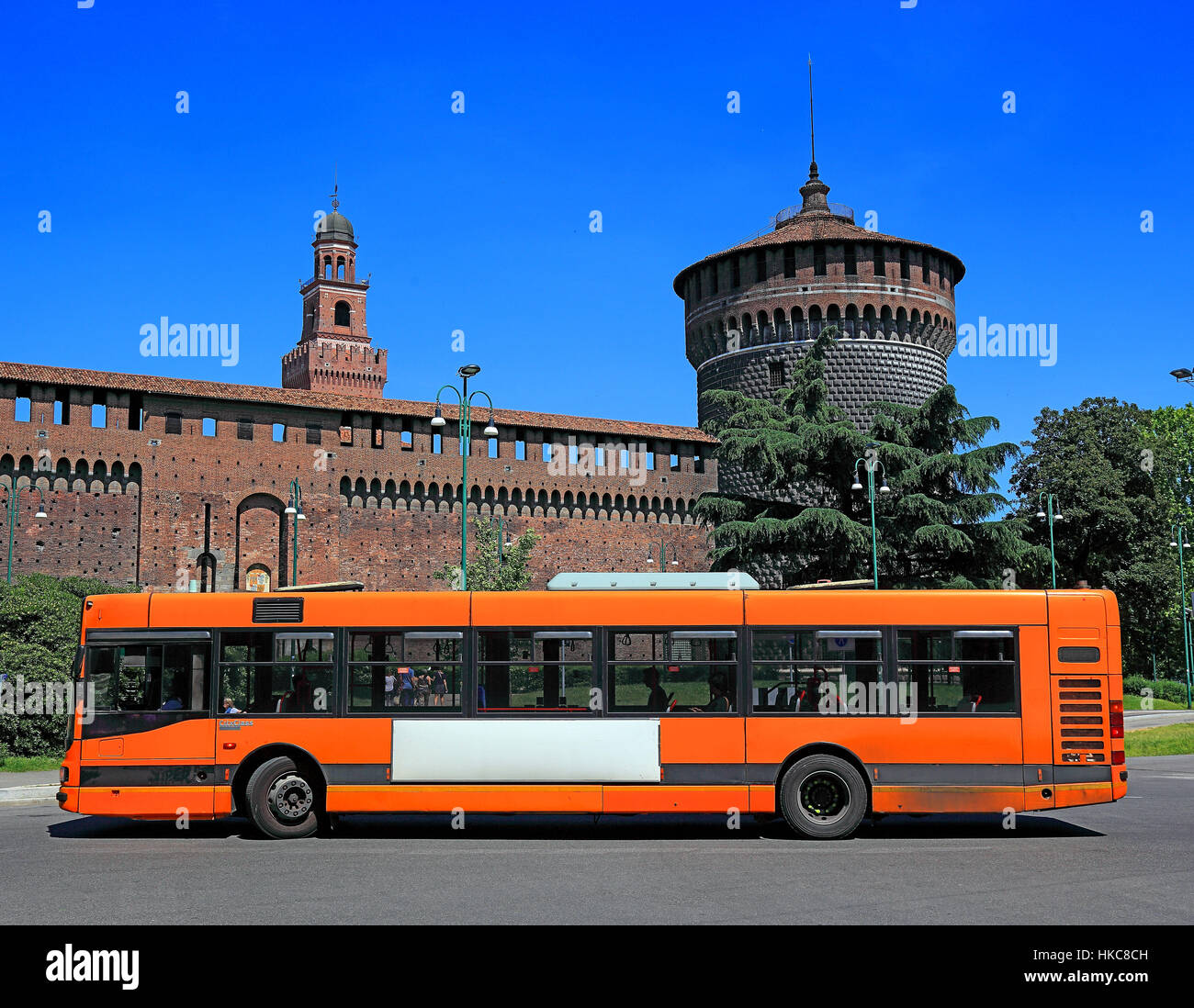 Italy, city of Milan, main gate, part of the castle complex of Castello ...