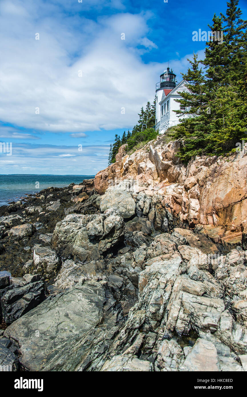 Bass Harbor Lighthouse Stock Photo - Alamy