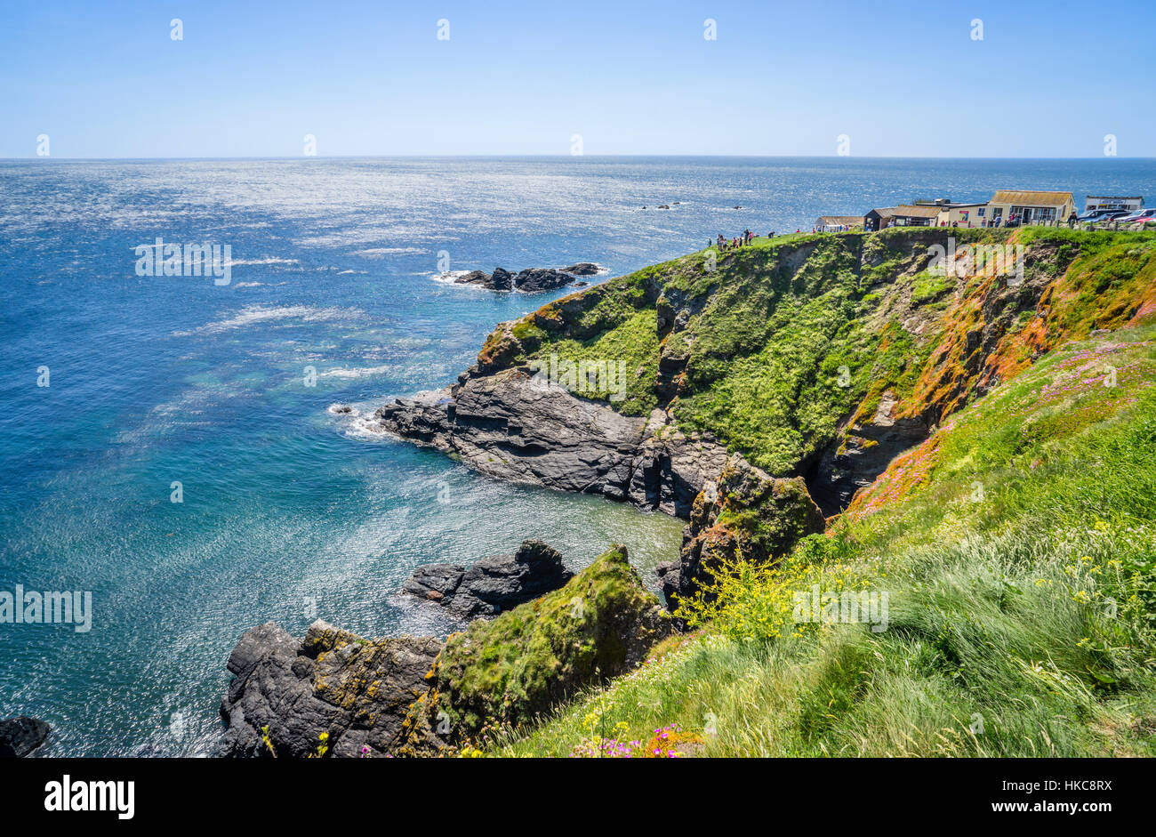 Great Britain, South West England, Cornwall, Lizard Peninsula, view of ...