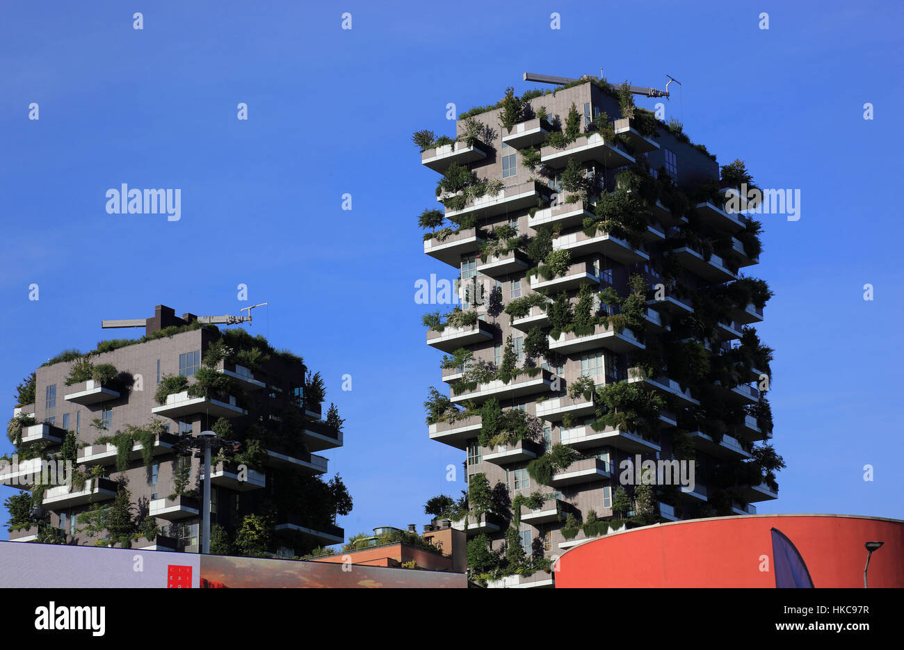 Italy, City of Milan, Bosco Verticale, vertical forest, high-rise ...