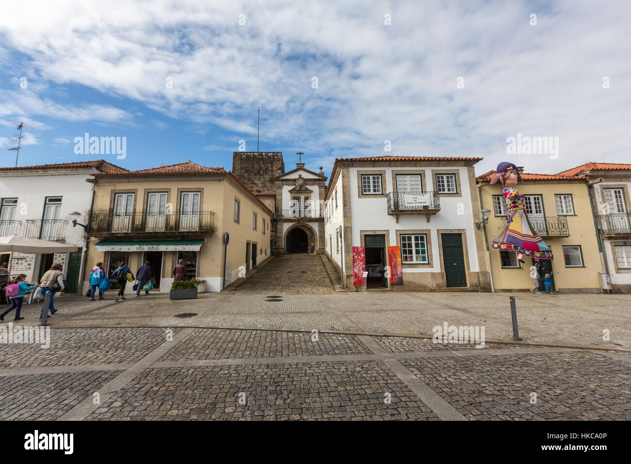 Vila Nova de Cerveira, Minho-Lima, Portugal Stock Photo - Alamy